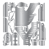 (CC-STD-STEN-STSC)Crafter's Companion Staircase Scene Stamp, Die & Stencil