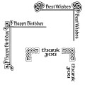 (STA-CO-10383-A5)Claritystamp clear stamp Celtic Text Box Corners