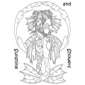(LCMC008)The Card Hut Mythical Creatures: Sunshine and Showers Clear Stamps