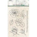 (JMA-ES-STAMP138)Studio light JMA Clear Stamp Rose elements Essentials ...